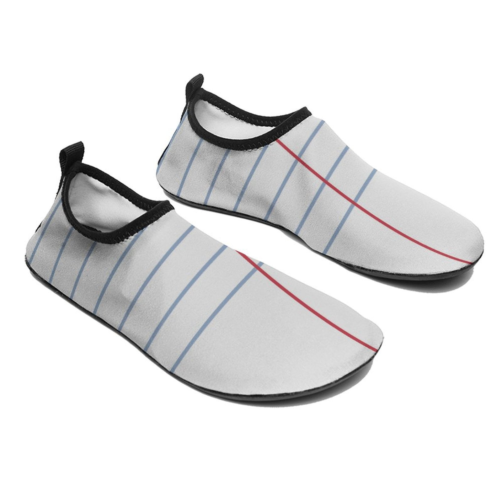 Printable Graph Paper Water Shoes Beach Slip-on Shoes for Men Women ...