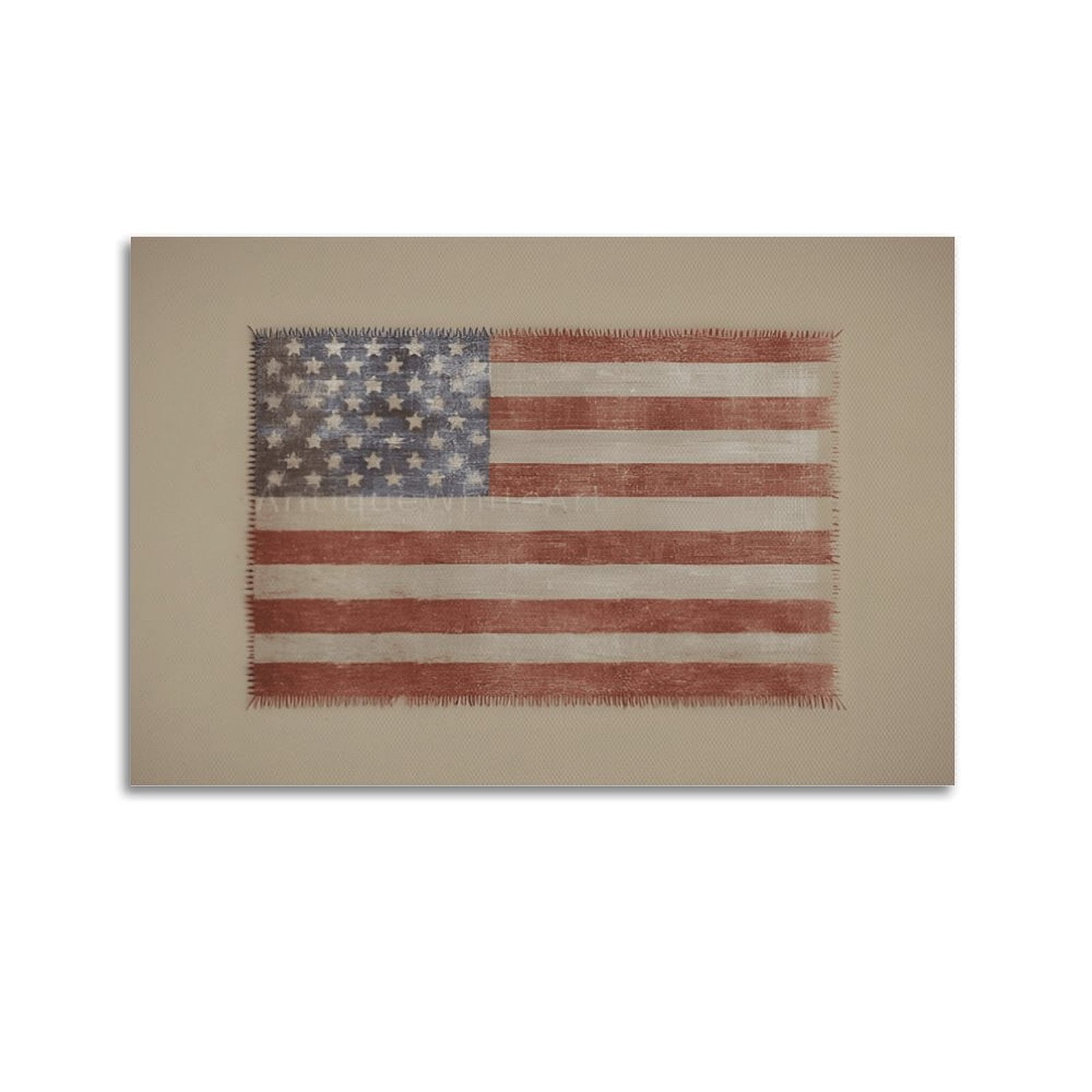 Printable Independence Day Art, Vintage American Flag Poster Wrapped ...