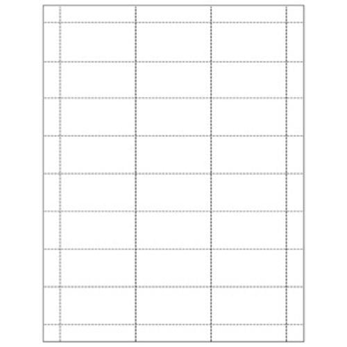 Printable Label Tag Inserts in White 1-1/4 H X 2-1/2 W Inches - Box of ...