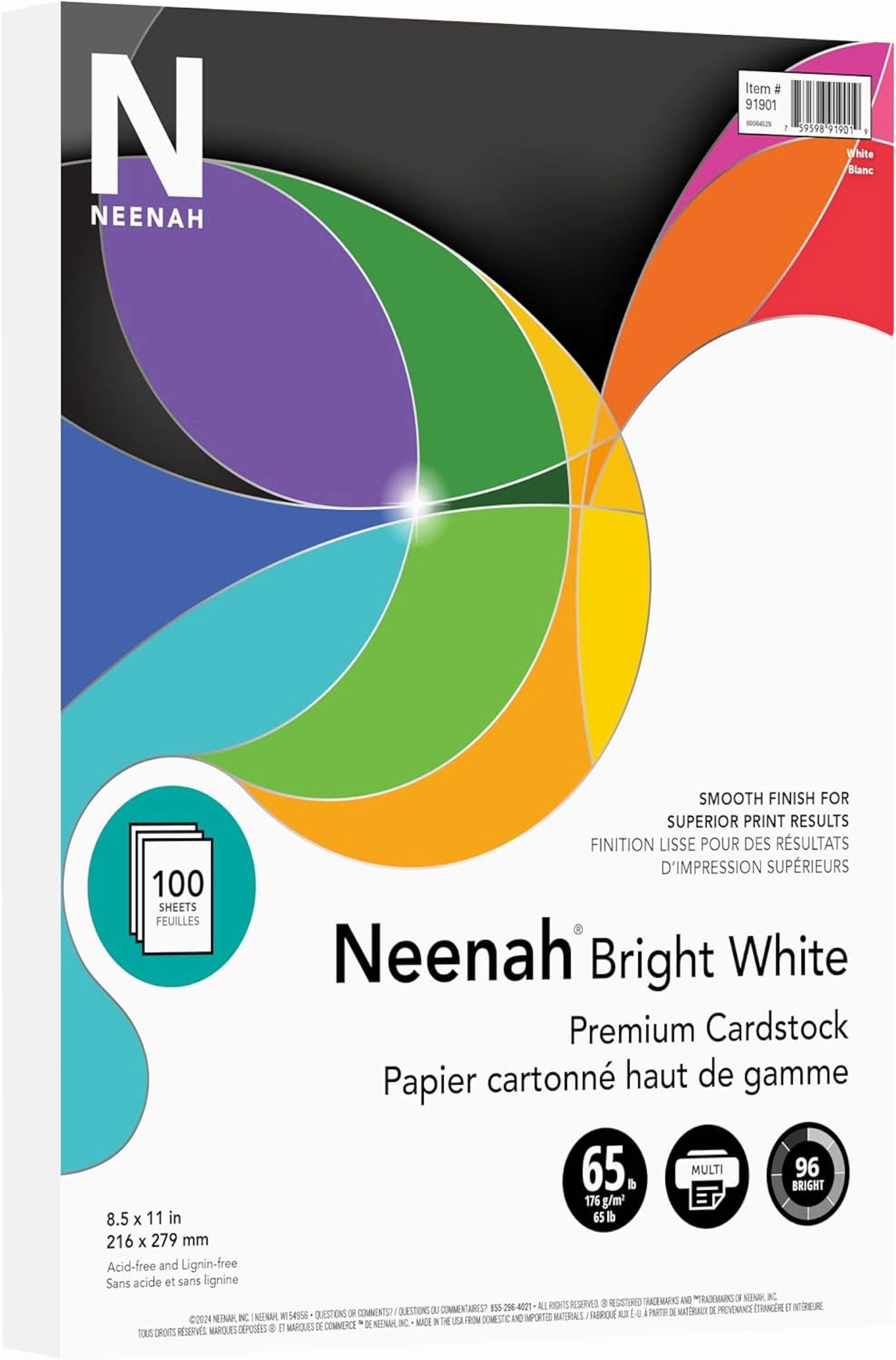 Printable Multi-Purpose Card Stock, 8-1/2" x 11", Bright White, Pack Of ...
