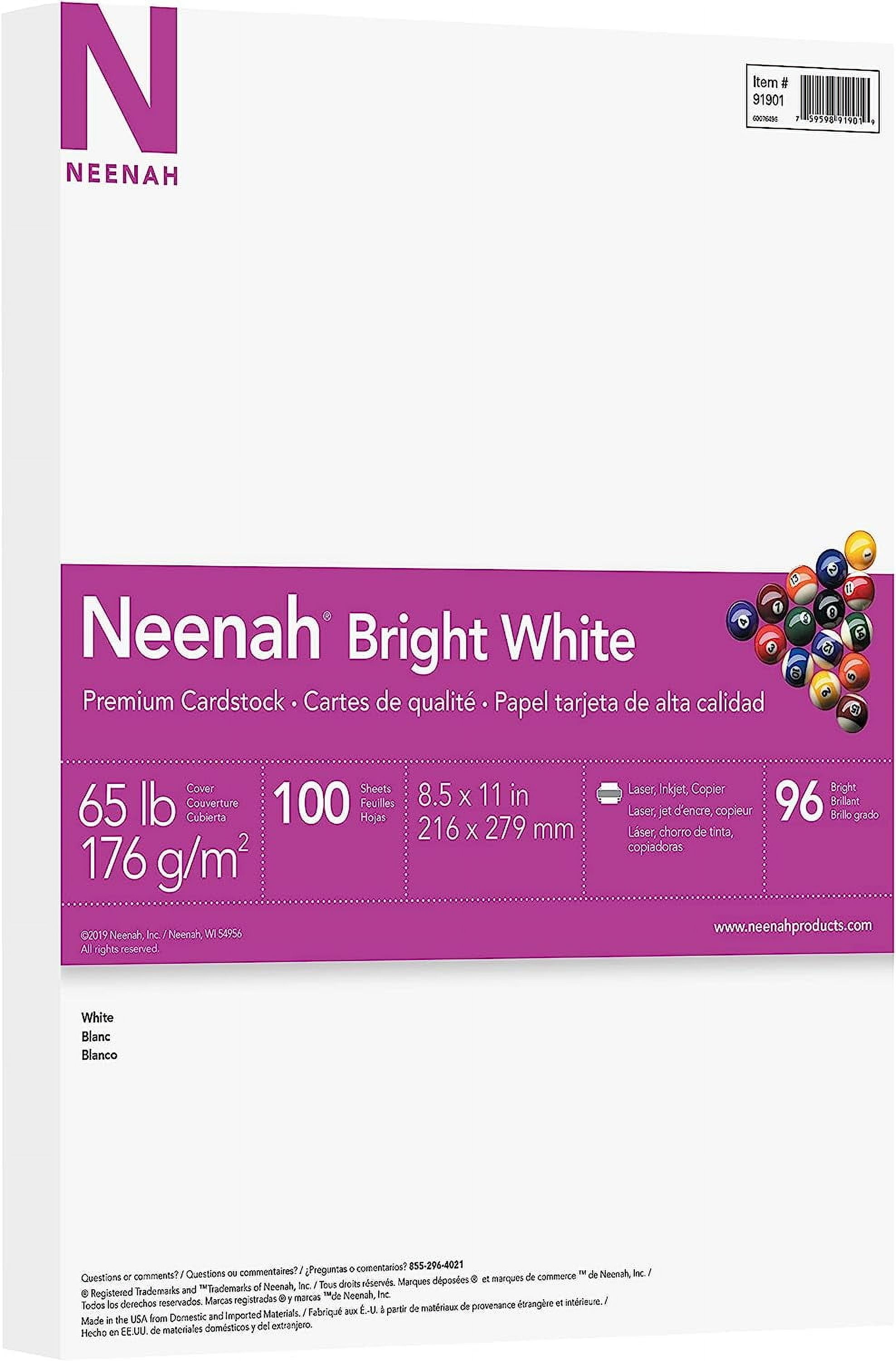 Printable Multi-Purpose Card Stock, 8-1/2" x 11", Bright White, Pack Of ...