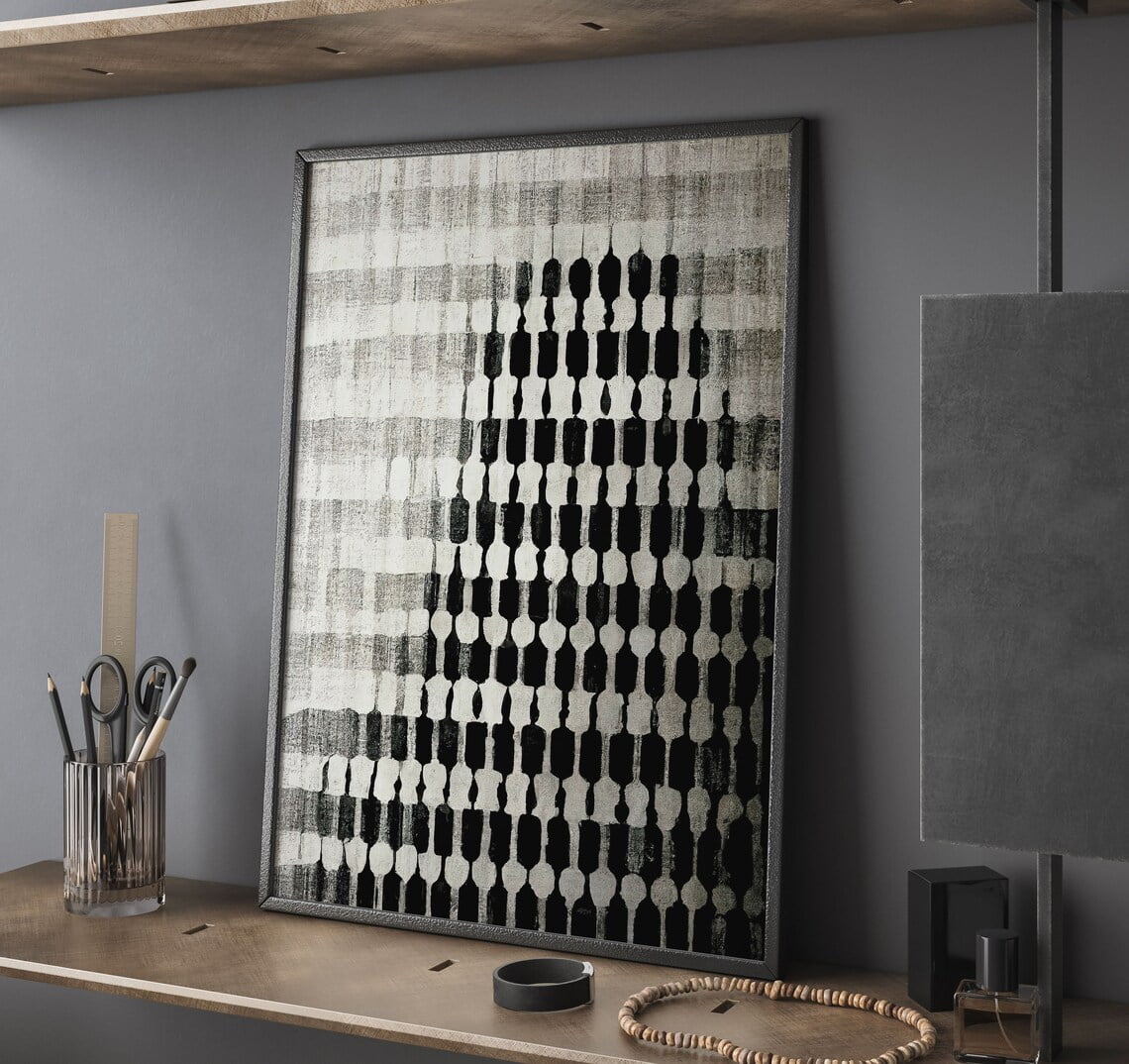 Printable, Peaceful Abstract Wall Art: Mid-Century Modern, Minimal ...