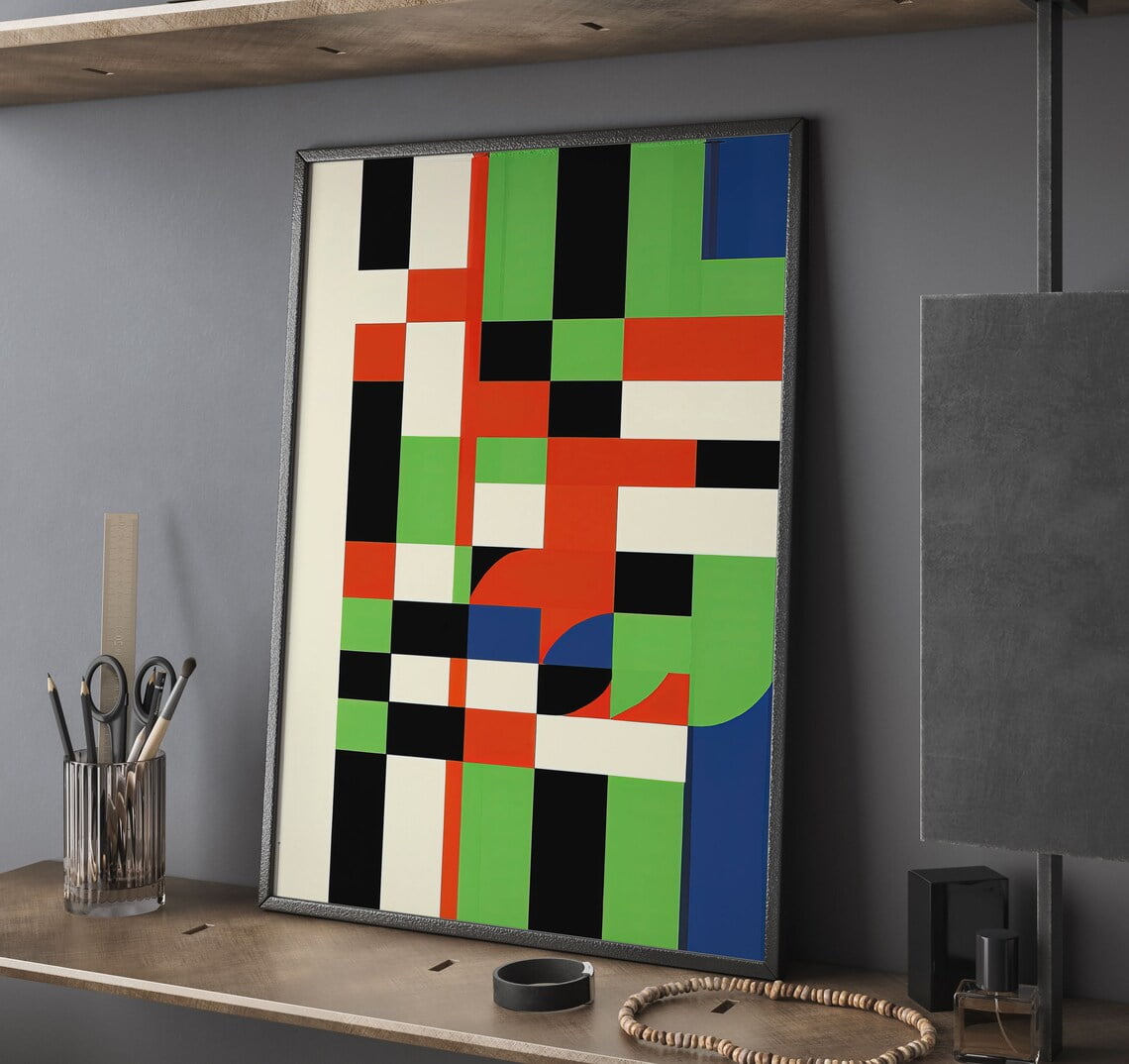 Printable, Peaceful Abstract Wall Art: Mid-Century Modern, Minimal ...