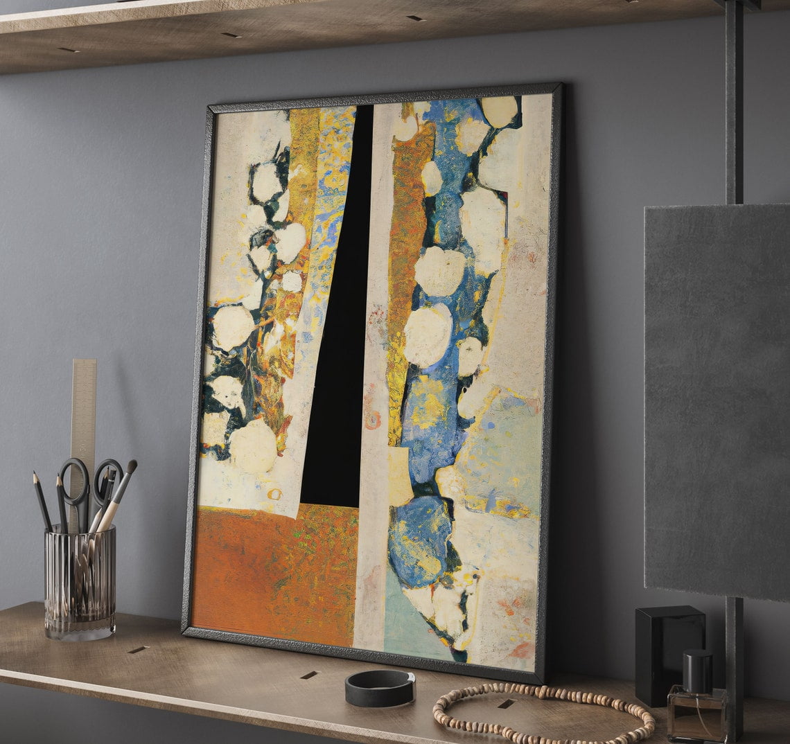 Printable, Peaceful Abstract Wall Art: Mid-Century Modern, Minimal ...
