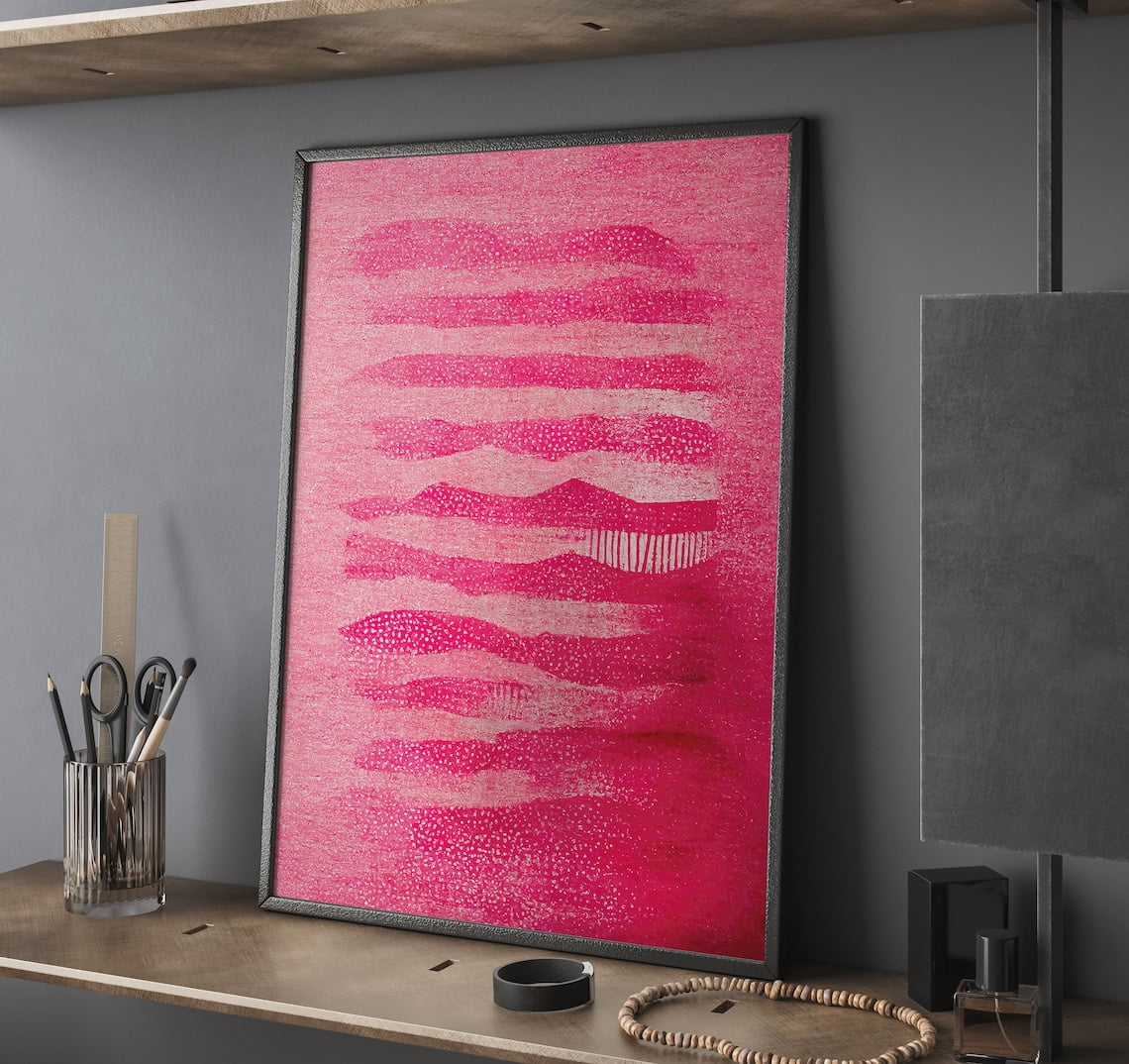 Printable, Peaceful Abstract Wall Art: Mid-Century Modern, Minimal ...