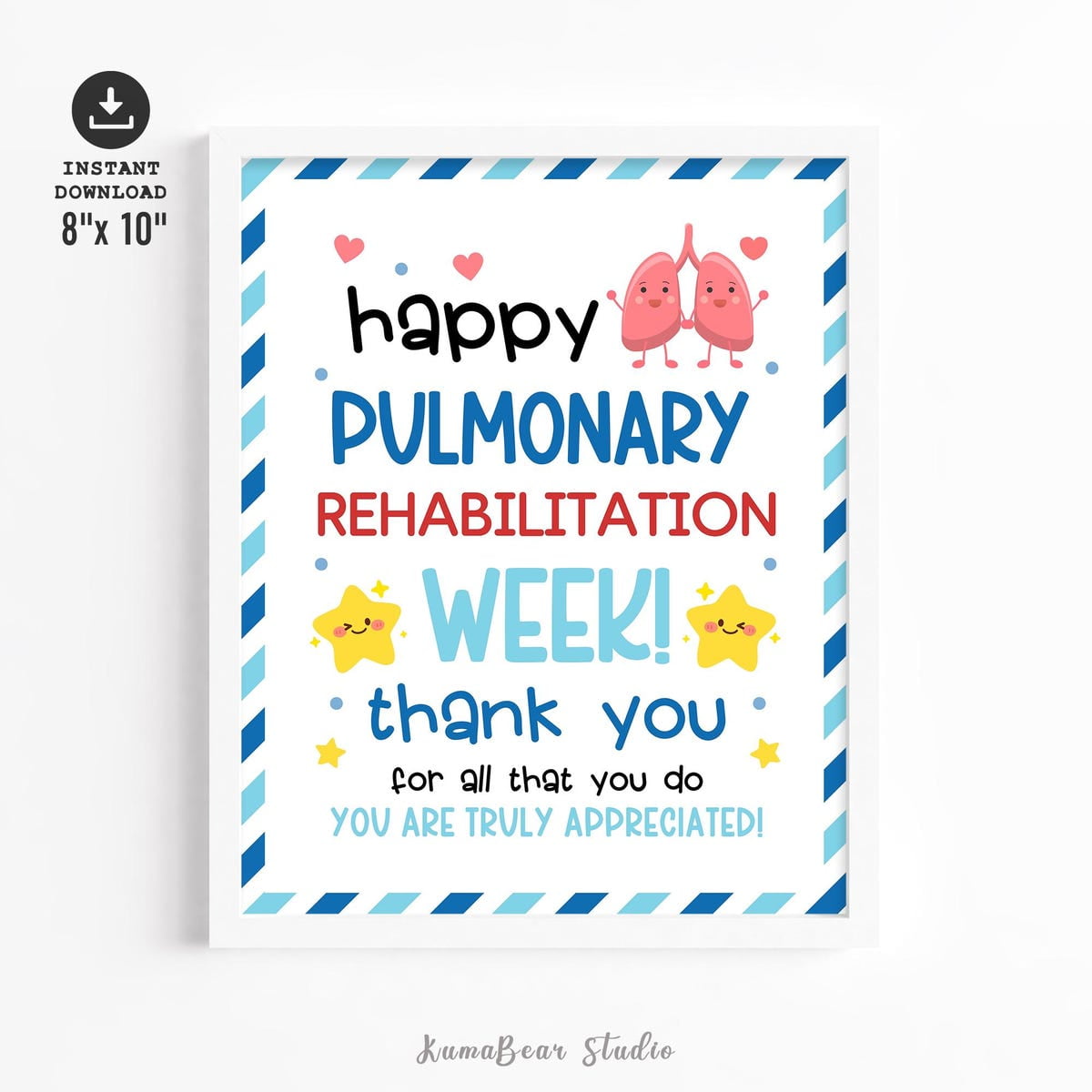 Printable Sign Pulmonary Rehab Week, Pulmonary Rehabilitation Awareness ...