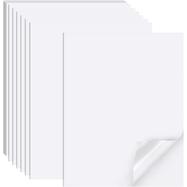 Printable Sticker Paper for Inkjet Printer, 40 Sheets 8.5"x11” Matte ...