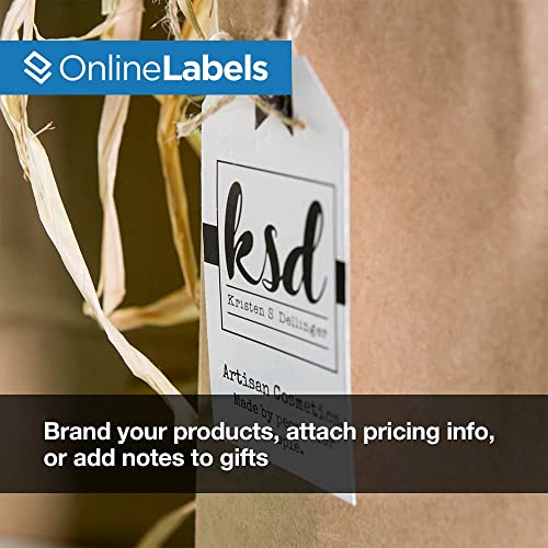 Printable Tags - 1.25 x 2 - Cardstock - Pack of 1,800, 100 Sheets ...
