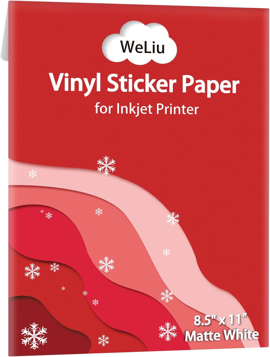 Printable Vinyl Sticker Paper for Inkjet Printer - Matte White - 21 ...