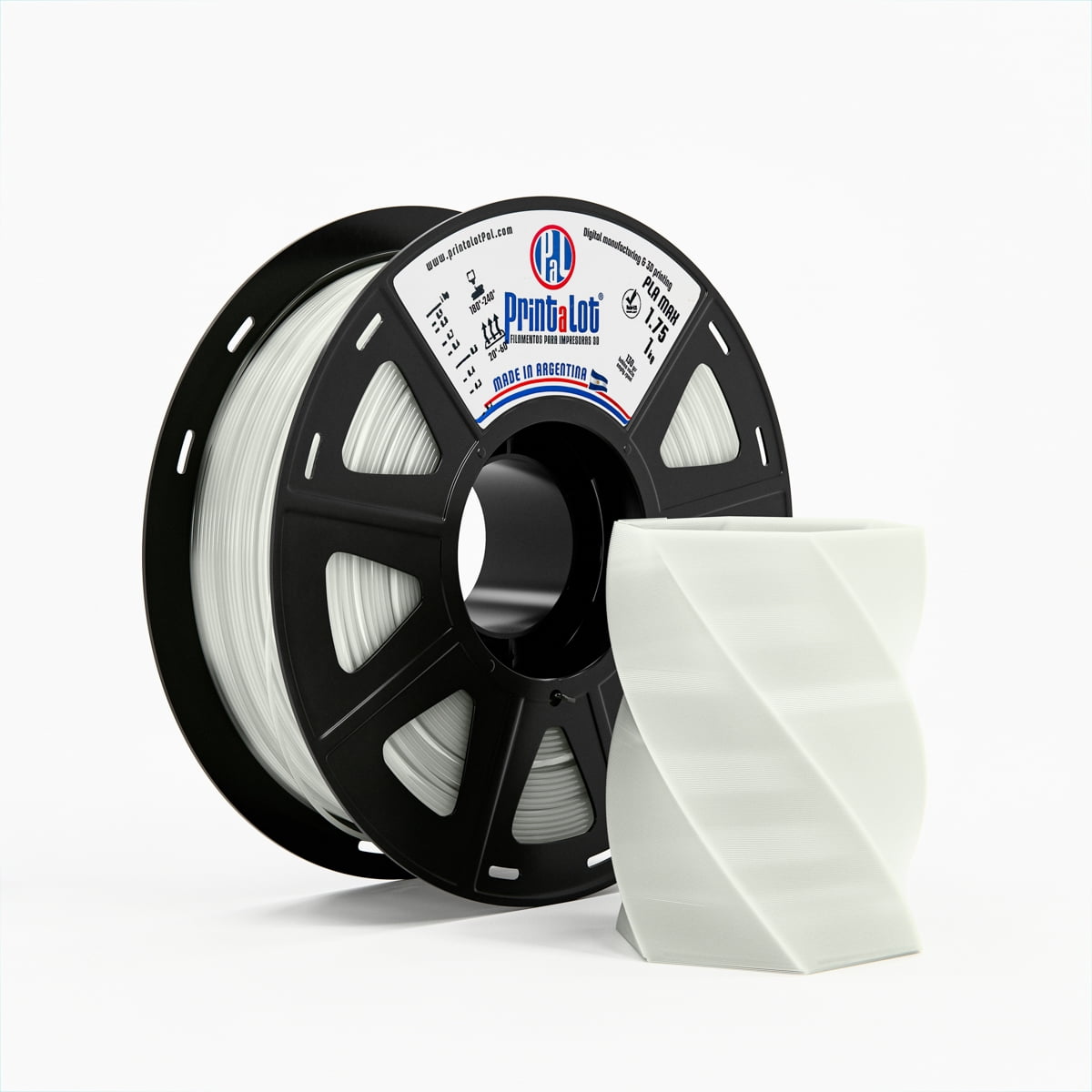 Printalot | Nylon MAX Natural Translucent Filament | 1kg (2.2lbs) - 1 ...