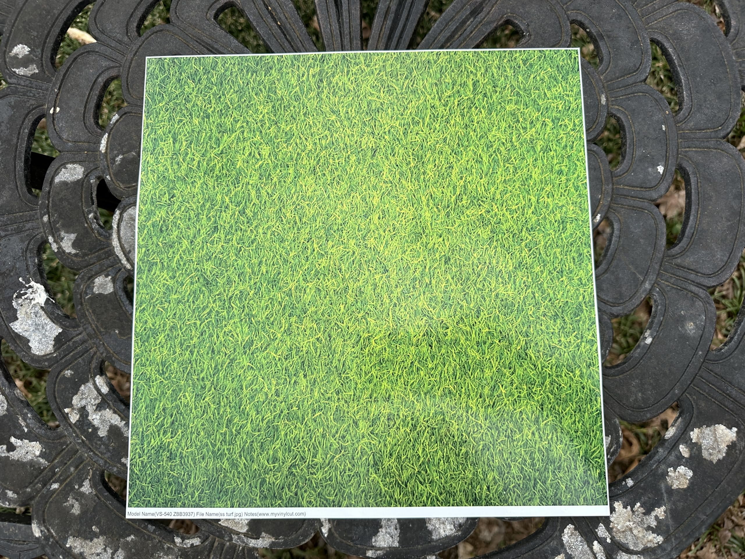 Printed Adhesive Vinyl Green Grass Pattern Permanent Adhesive ...