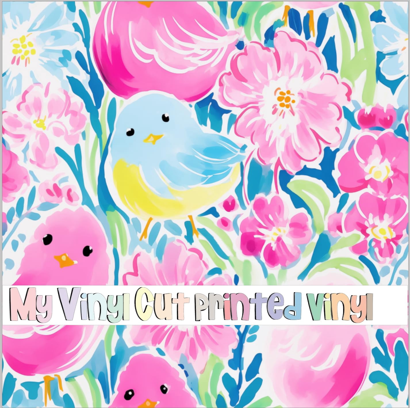 Printed Adhesive Vinyl K80-2 Pattern Permanent Adhesive (Medium Scale ...