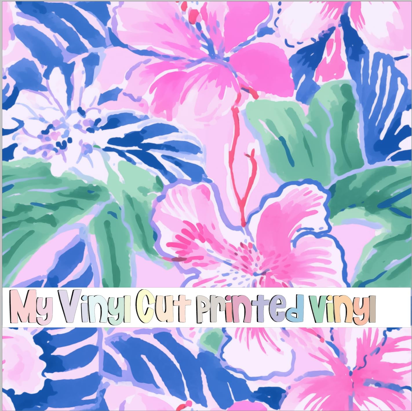 Printed Adhesive Vinyl K80-4 Pattern Permanent Adhesive (Large Scale ...