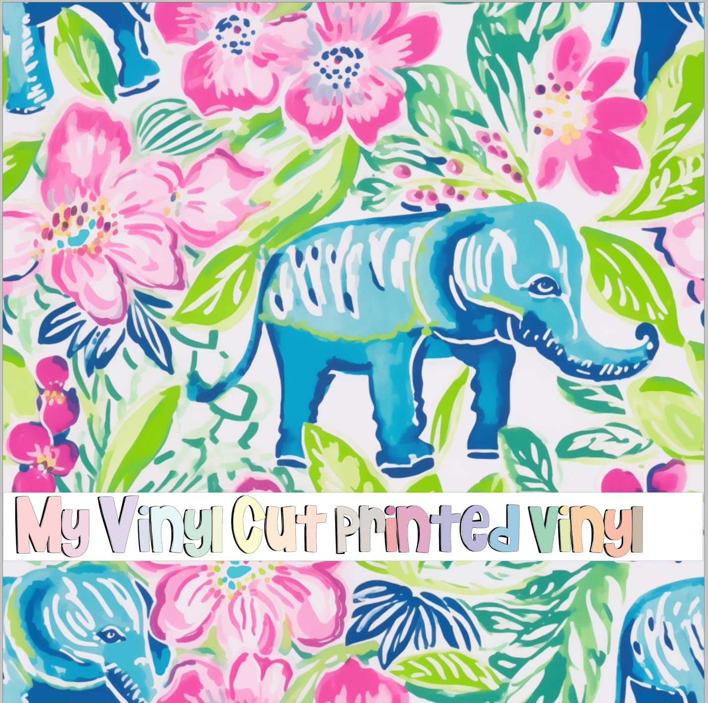 Printed Adhesive Vinyl K80-40 Pattern Permanent Adhesive (Large Scale ...