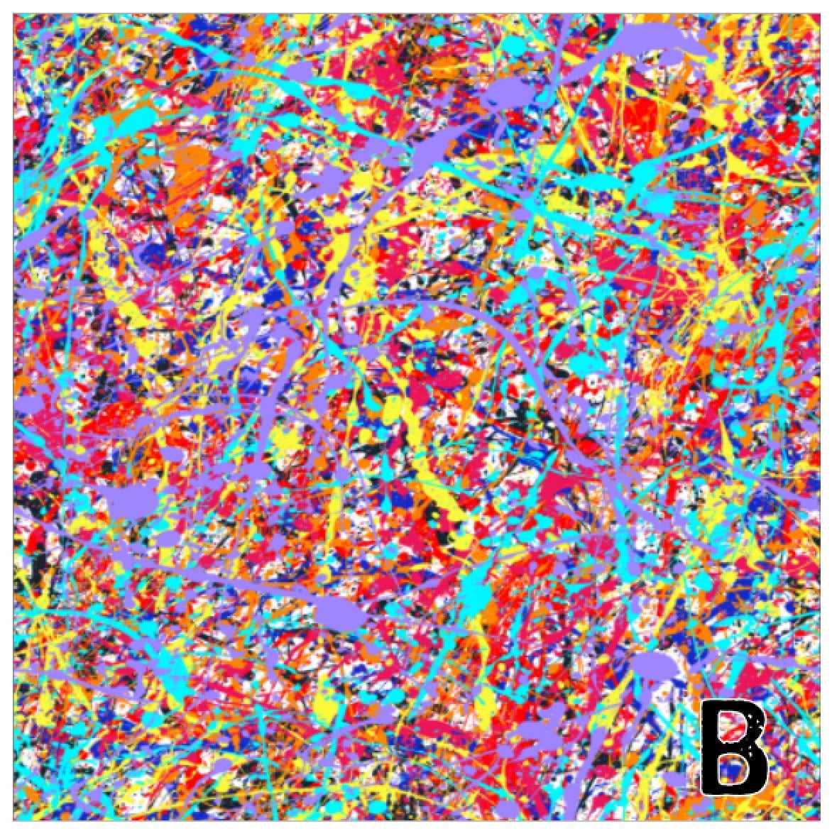 Printed Adhesive Vinyl Paint Splatter Pattern 12 x 12 inch Sheet (B ...