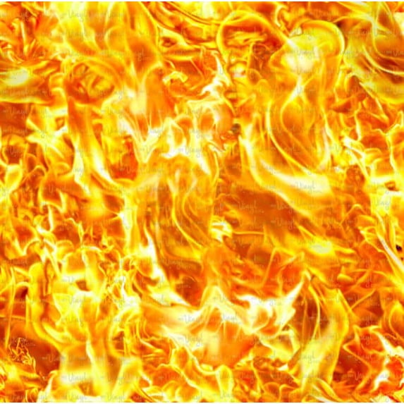 Printed Adhesive Vinyl Red and Yellow Fire Flames Pattern 12 x 12 inch ...