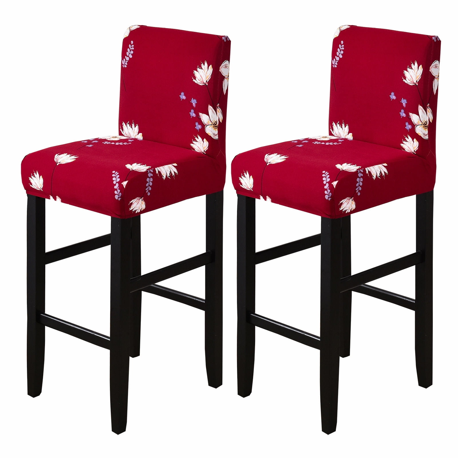 Printed Bar Stool Cover,2/4/6 pcs Stretch Pub Counter Stool Slipcover ...