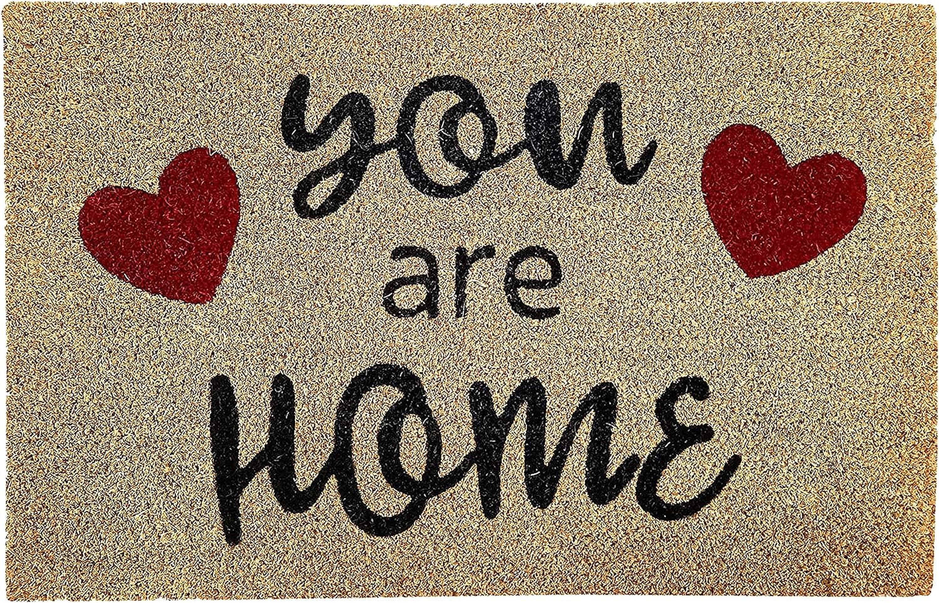 Printed Coir Doormat Welcome Mat Entry, Front Door Outdoor/Indoor Rug ...