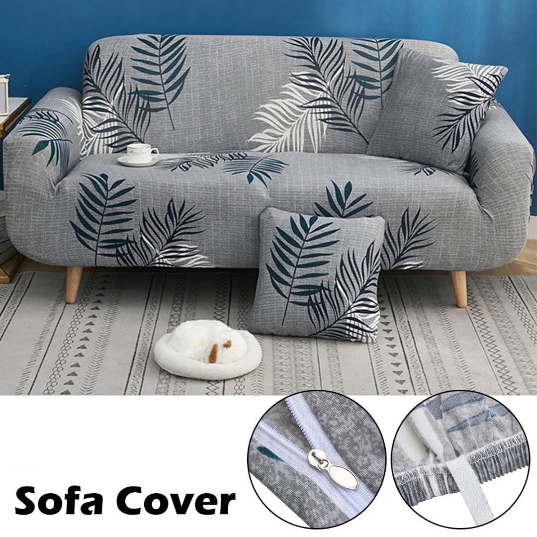 Printed Couch Cover Stretch Sofa Covers Patterned Loveseat Slipcovers ...