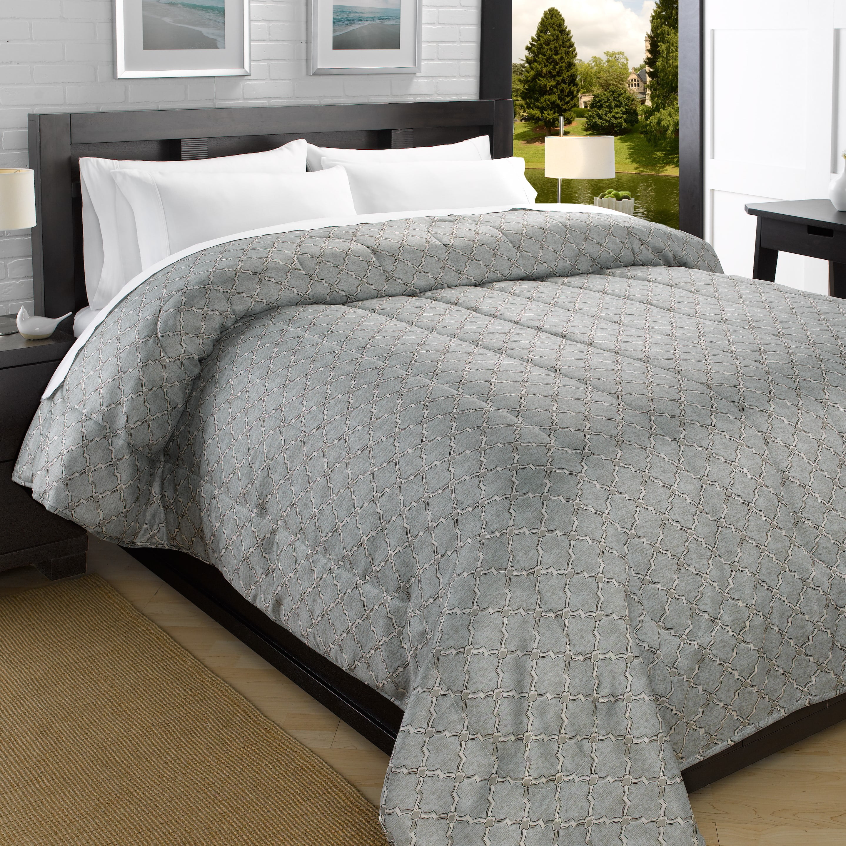 Printed Down-Alt Ultra Lightweight Comforter - Walmart.com