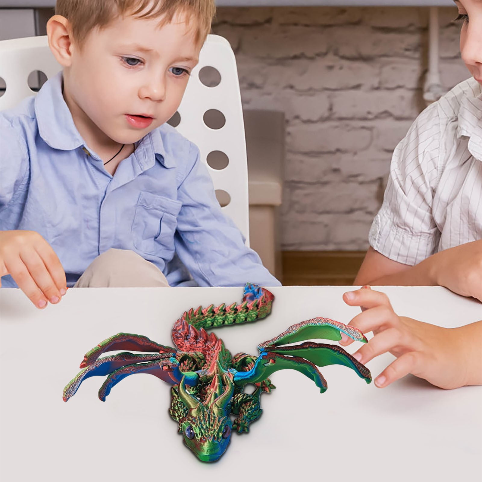 Printed Dragons - Flying Articulated Dragons Fidget Toy(Blue) - Walmart.com