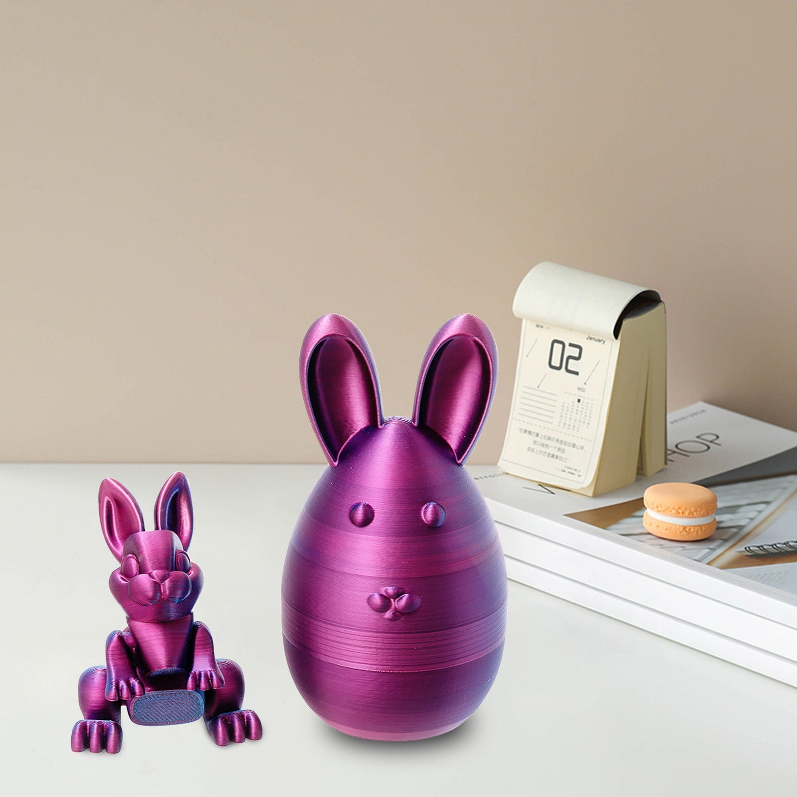 Printed Easter Bunny Eggs – 3D Printed Movable Bunny Toy Inside, Fidget ...