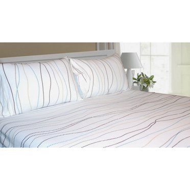 Printed Flannel 4 Piece Damask Sheet Set by Tribeca Living - Walmart.com