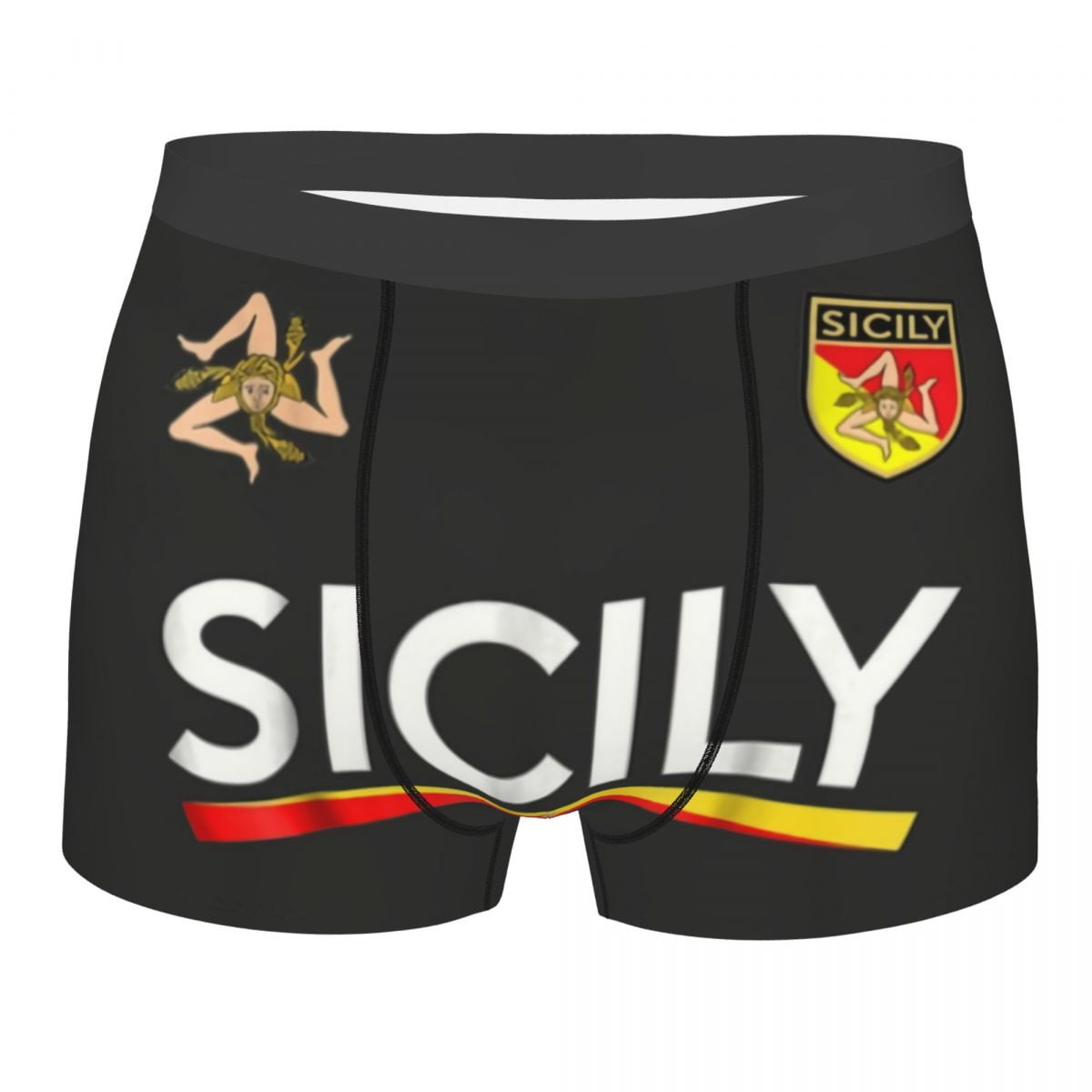 Printed Male Sexy Sicily Sicilia Flag Map Underwear Italian Sicilian ...