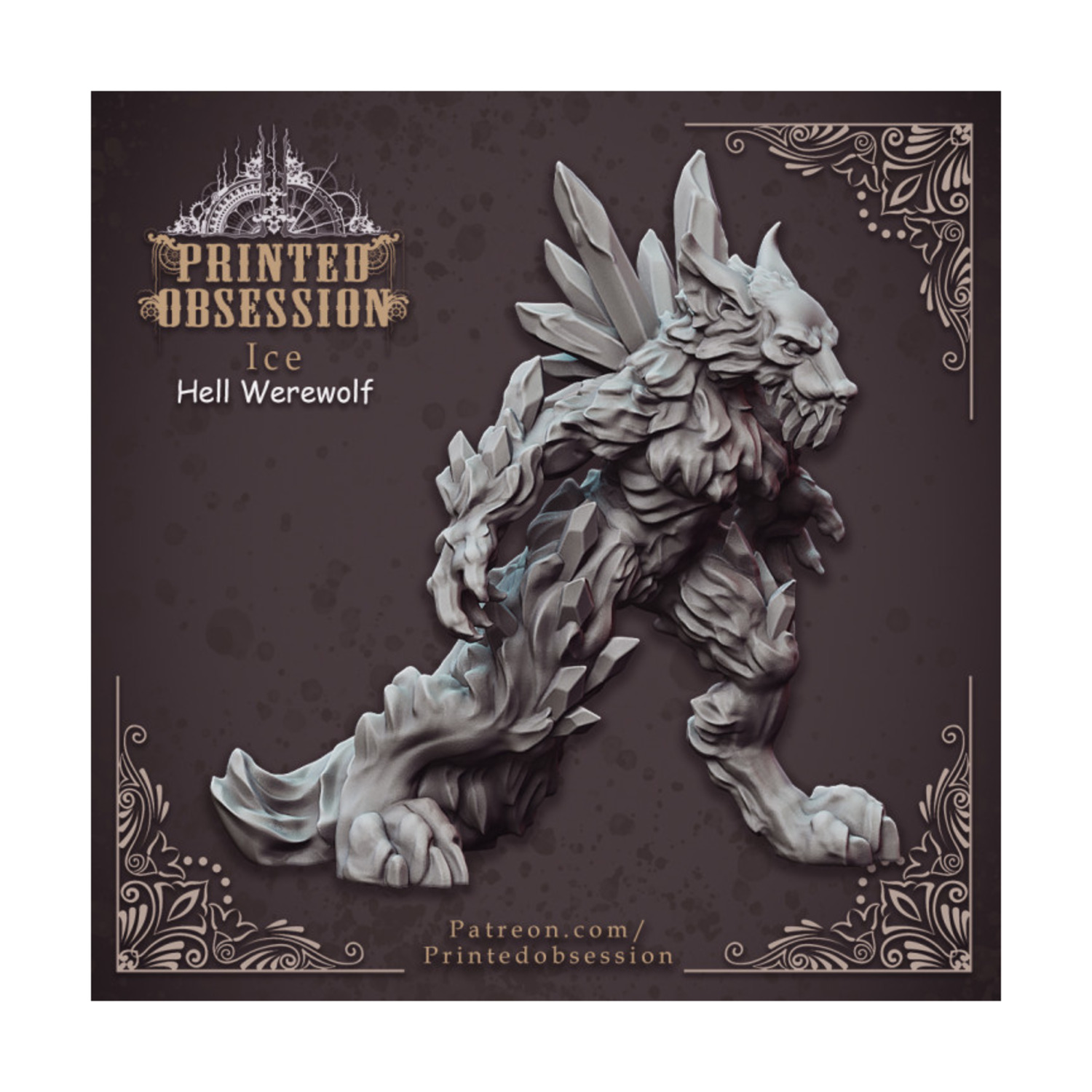 Printed Obsession Hell Wolf - Ice New - Walmart.com