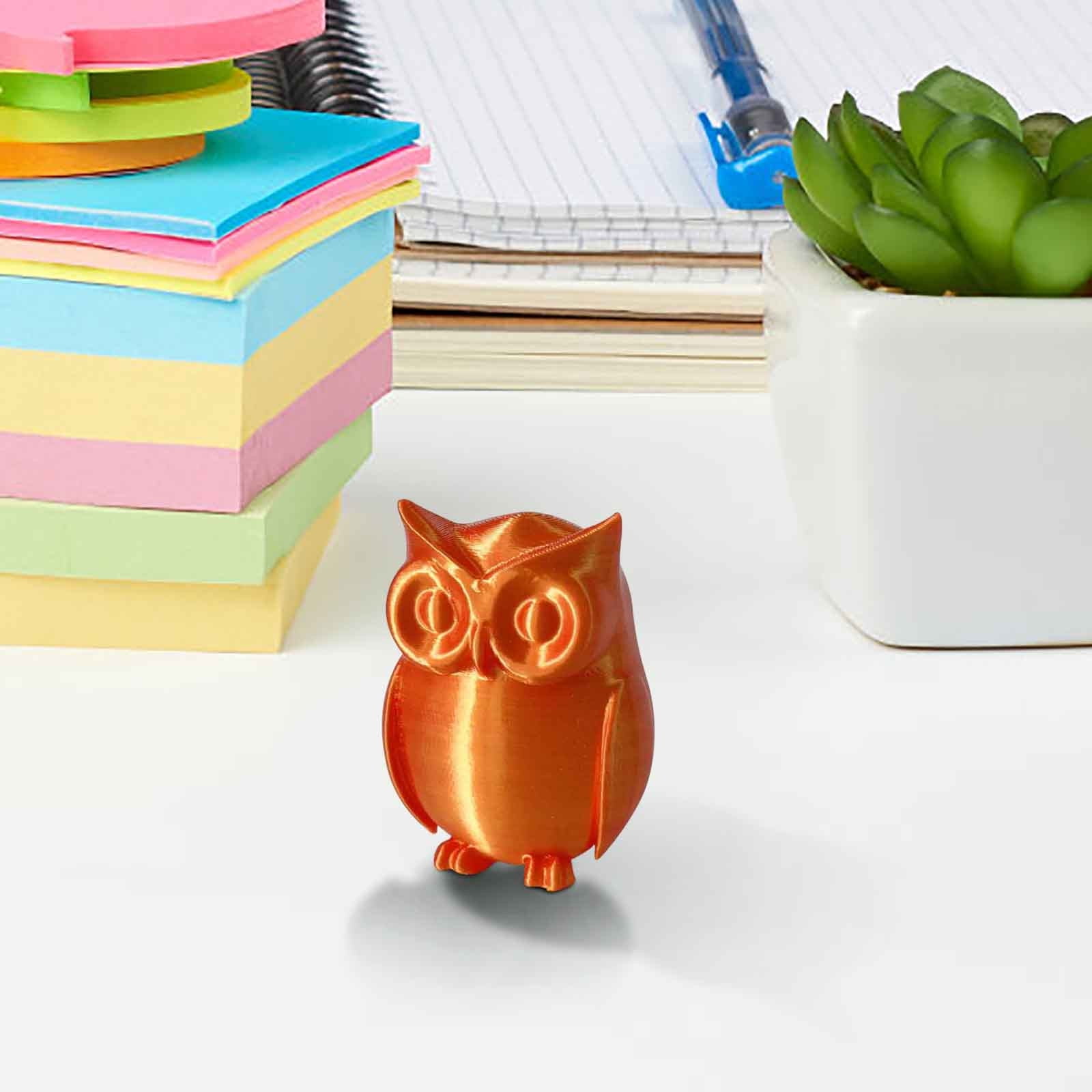 Printed Owl Desktop Ornament Under 5 ! Yrmaups 3D Printed Owl Model ...