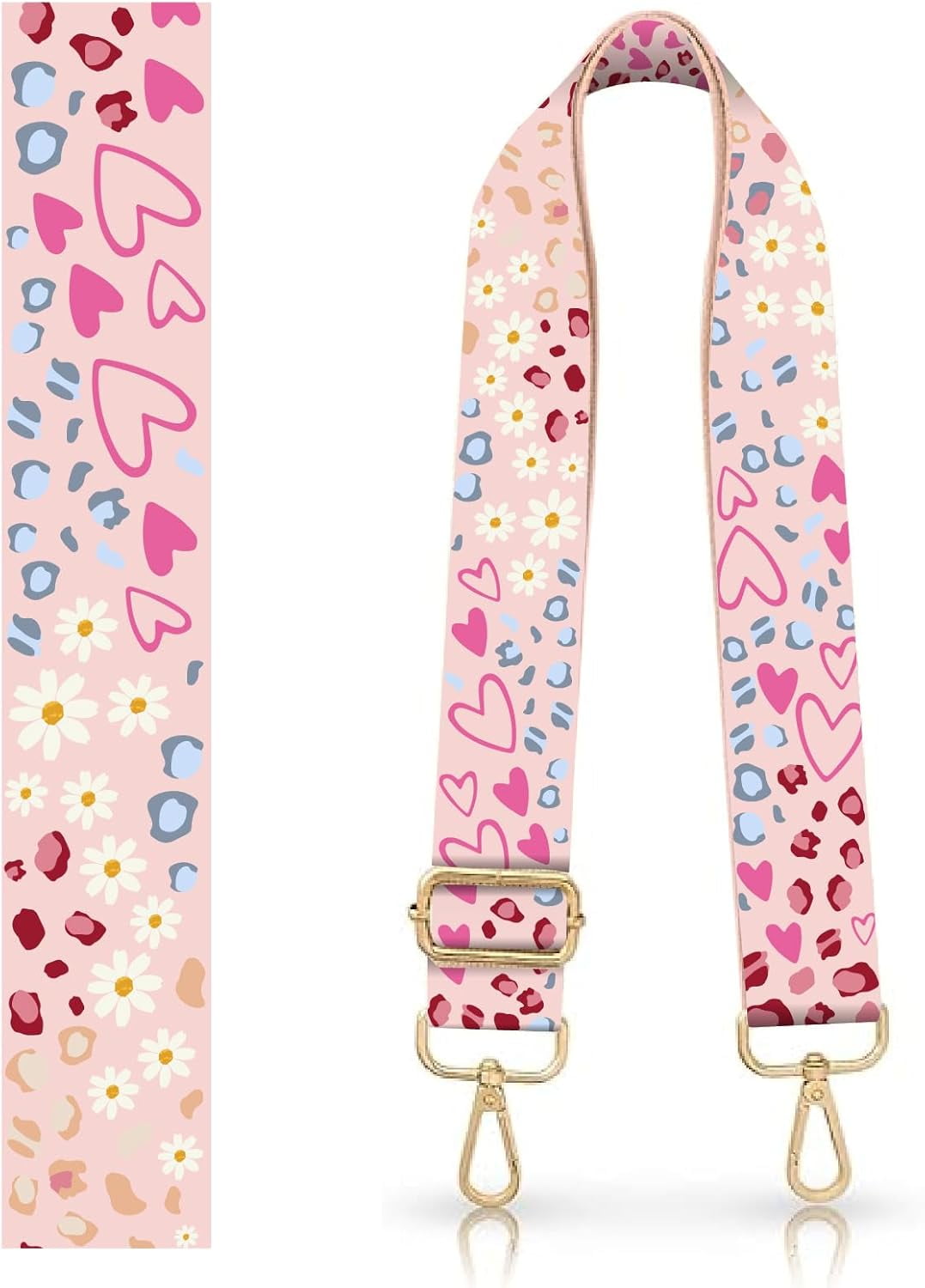 Printed Polyester Adjustable Webbing Bag Straps with Swivel Clasps ...