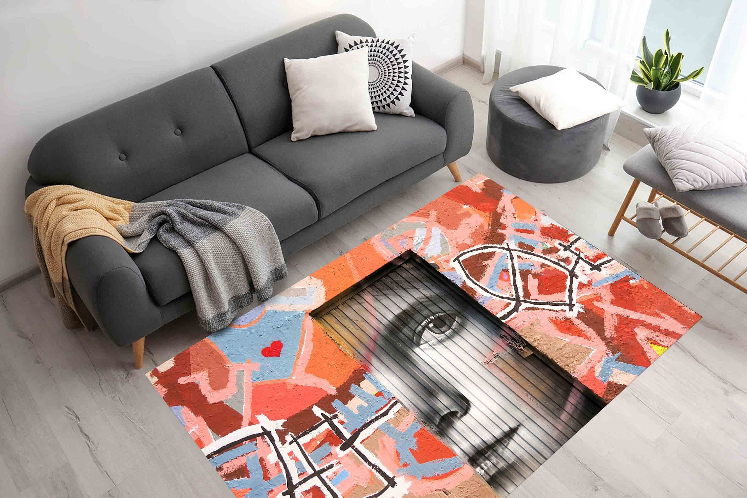 Printed Rug, Easy to Clean Rug, Thin Rug, Personalized Gifts, Girl ...