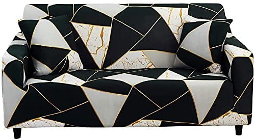 Printed Sofa Cover Stretch Couch Covers Patterned Loveseat Slipcovers ...