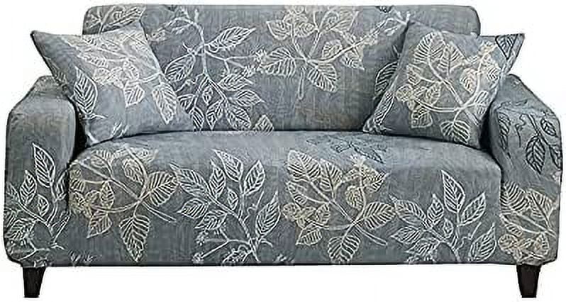 Printed Sofa Cover Stretch Couch Covers Patterned Loveseat Slipcovers ...