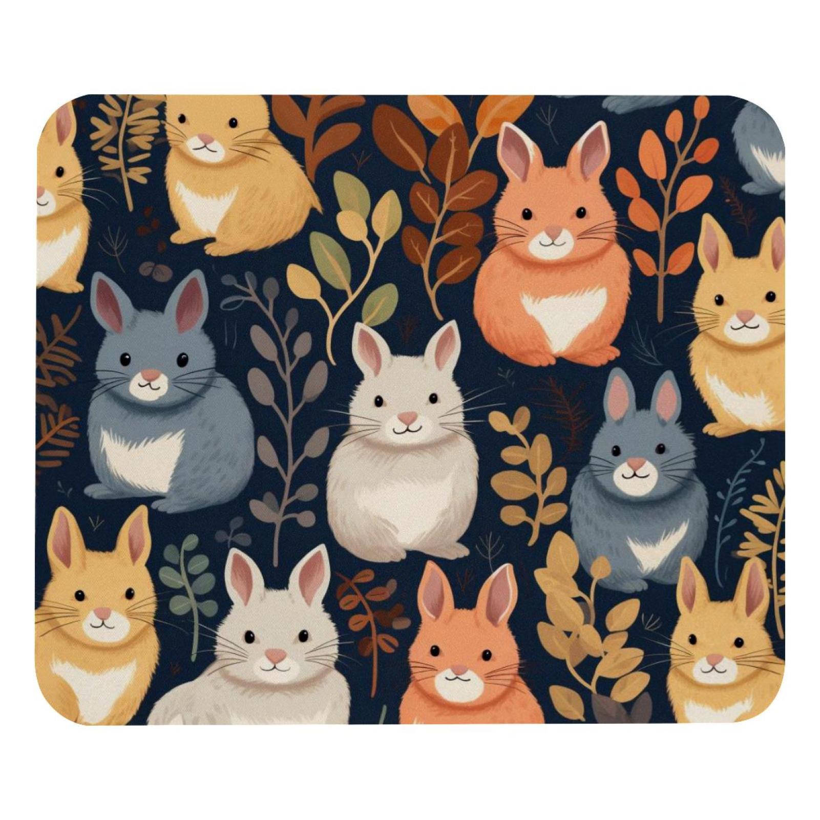 Printed Square Gaming Mouse Pad, 8.3x9.8 Inch Non-Slip Rubber Bottom ...