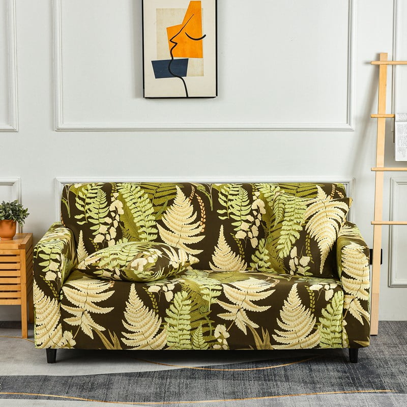 Printed Stretch Sofa Couch Cover For Living Room L Shaped Combination ...