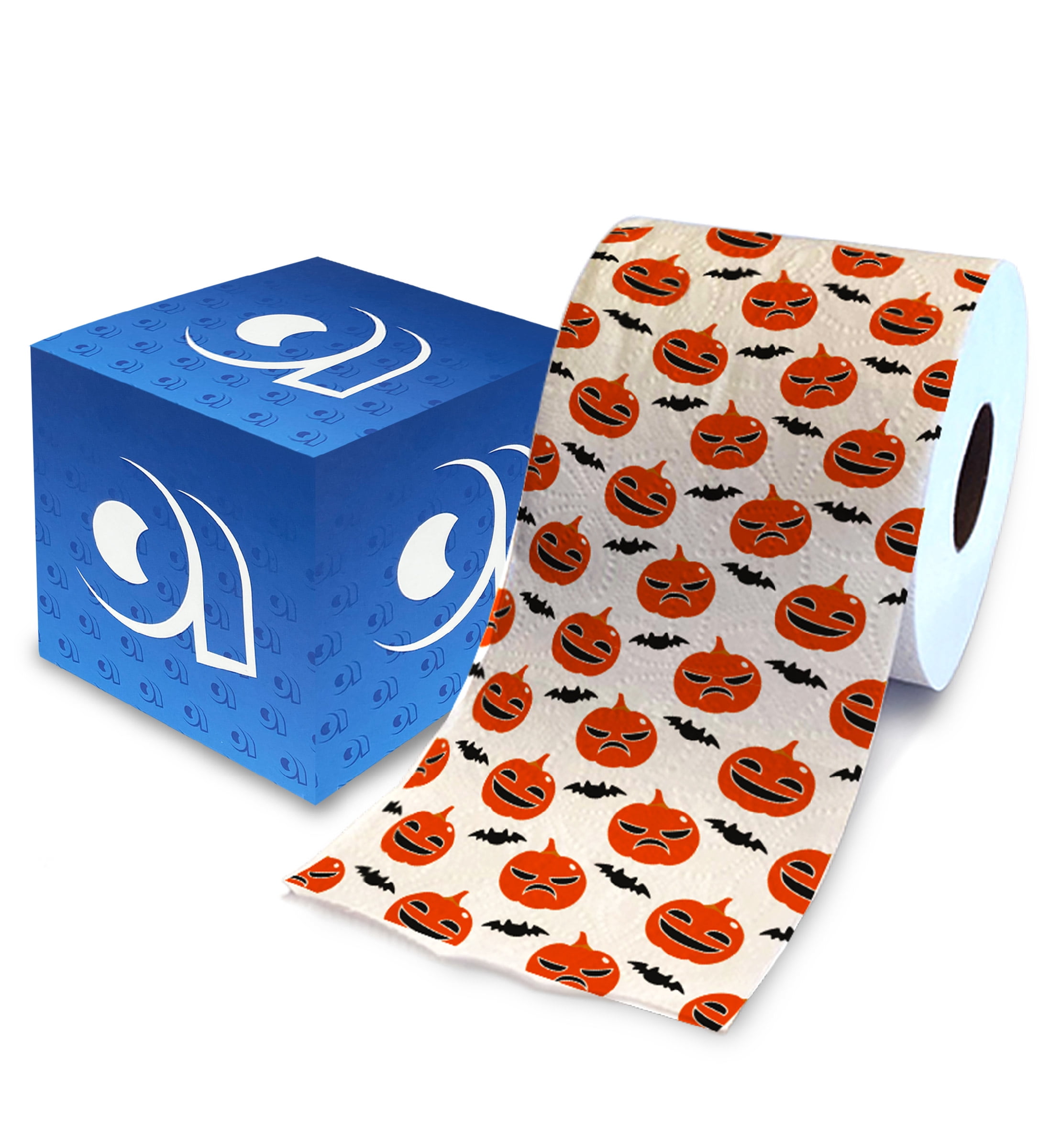 Halloween Pumpkin & Bat Toilet Paper - Prank Gift, Party Decor, 500 ...
