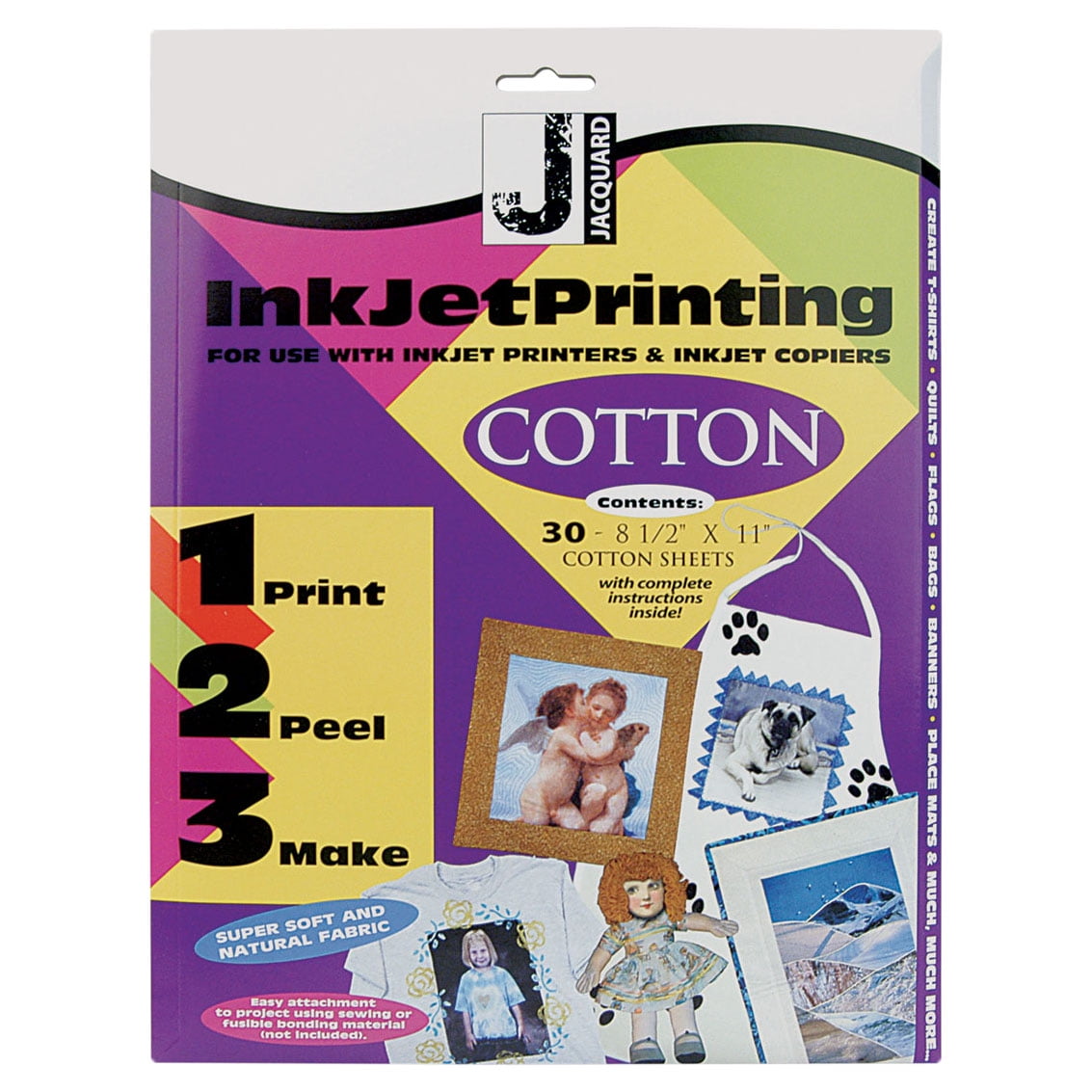"Jacquard Printed Treasures Ink Jet Fabric Sheets 8.5""X11"" 30/Pkg ...