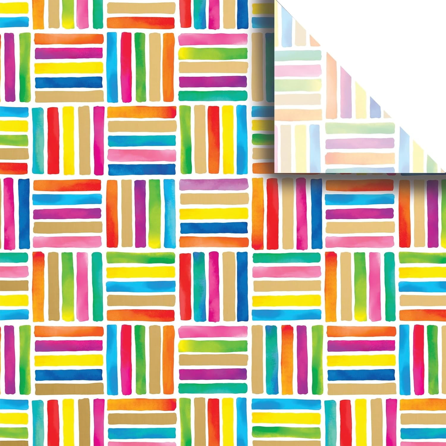 Printed Unfolded Gift Tissue 20" x 30", Colorful Lines, 240 - Walmart.com