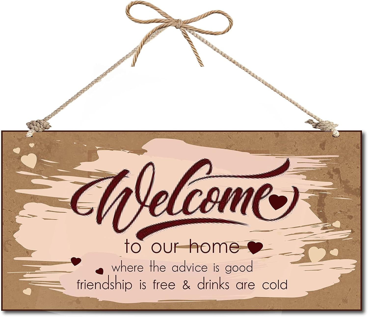 Printed Wood Hanging Wall Decorations for Front Door Home Decoration ...