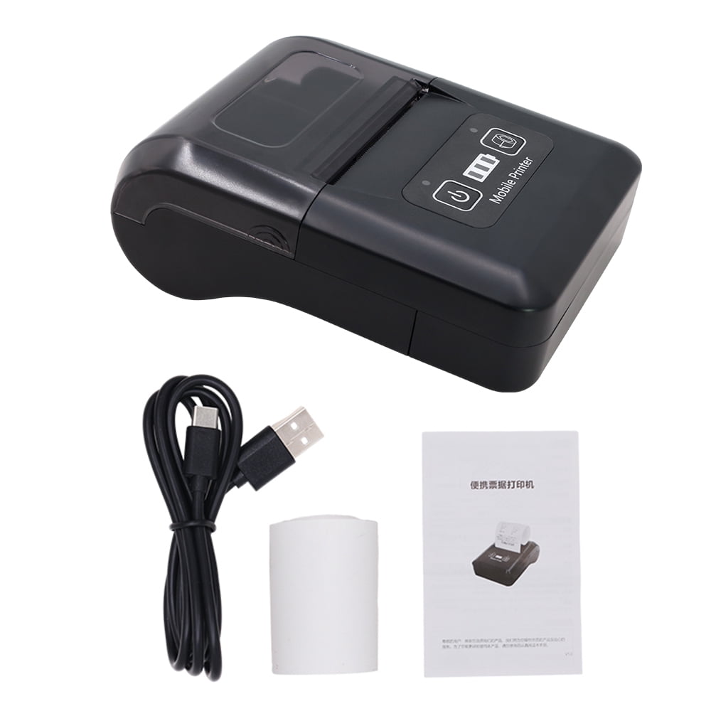Printer BISOFICE Portable Mini 58mm Thermal Printer 2 Inch Wireless BT+USB Receipt Bill Ticket ...