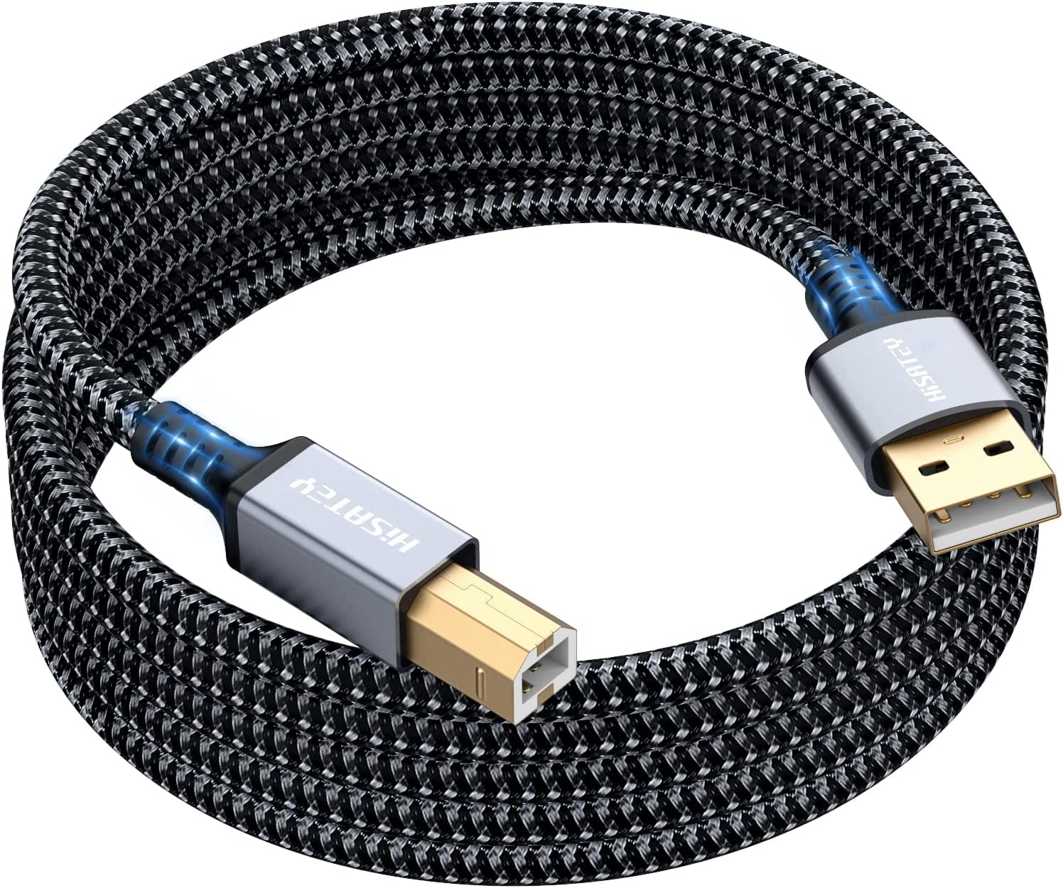 Printer Cable 15 Feet, USB Printer Cable USB 2.0 Type A Male to B Male ...