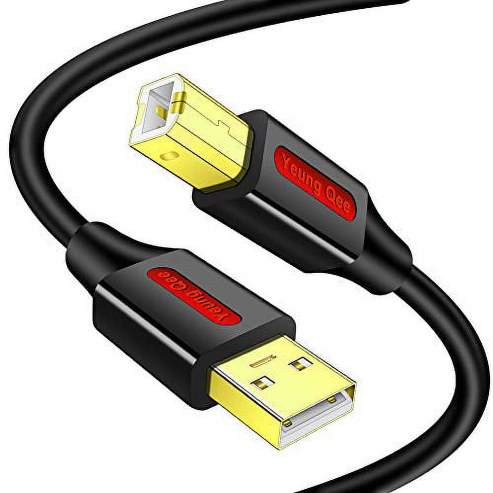 Printer Cable 20 FT,USB Printer Cable High Speed USB 2.0 A Male to Type ...