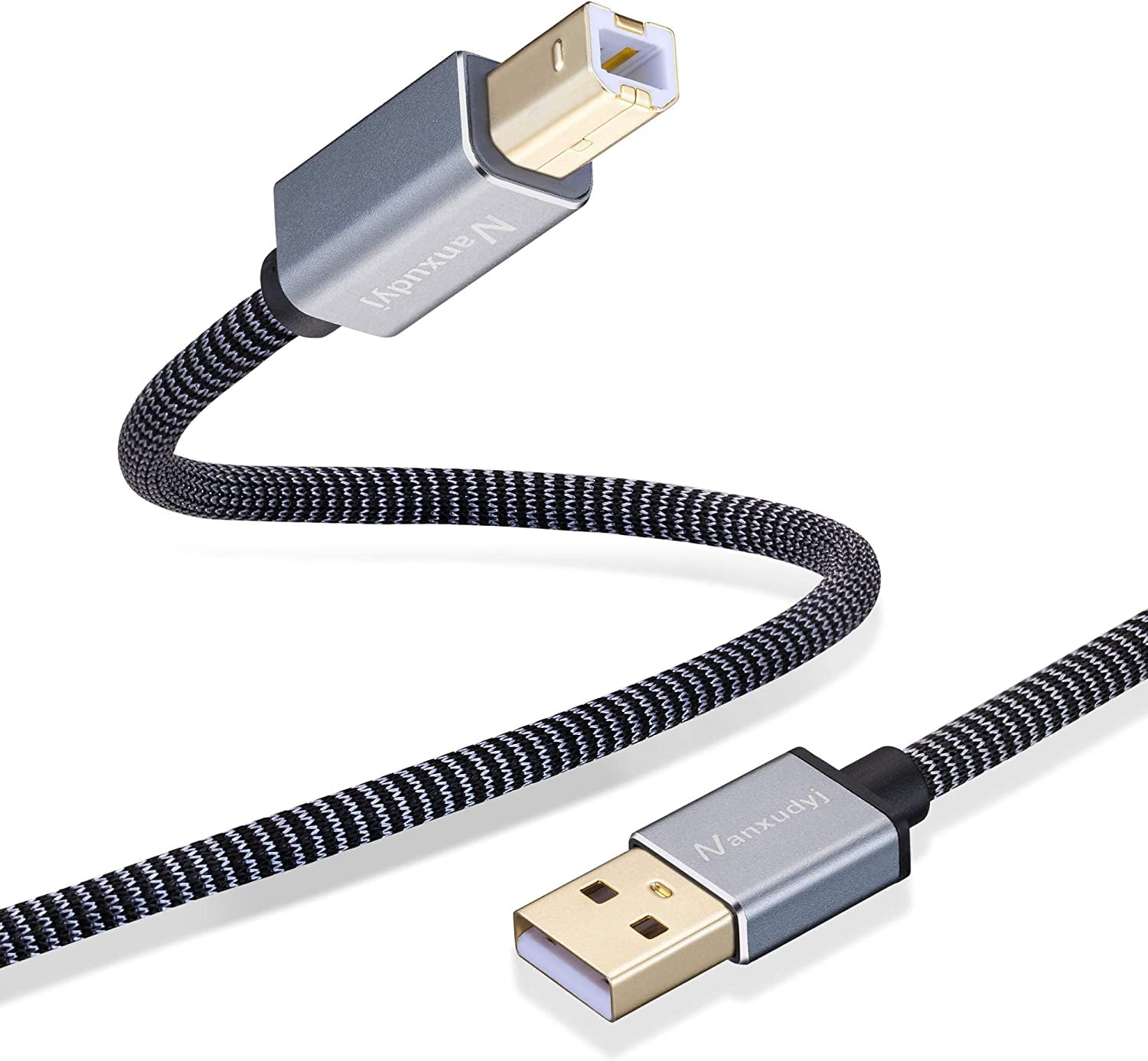 Generic USB Printer Cable 20ft, Type A Male to Type B Male Cord, High ...