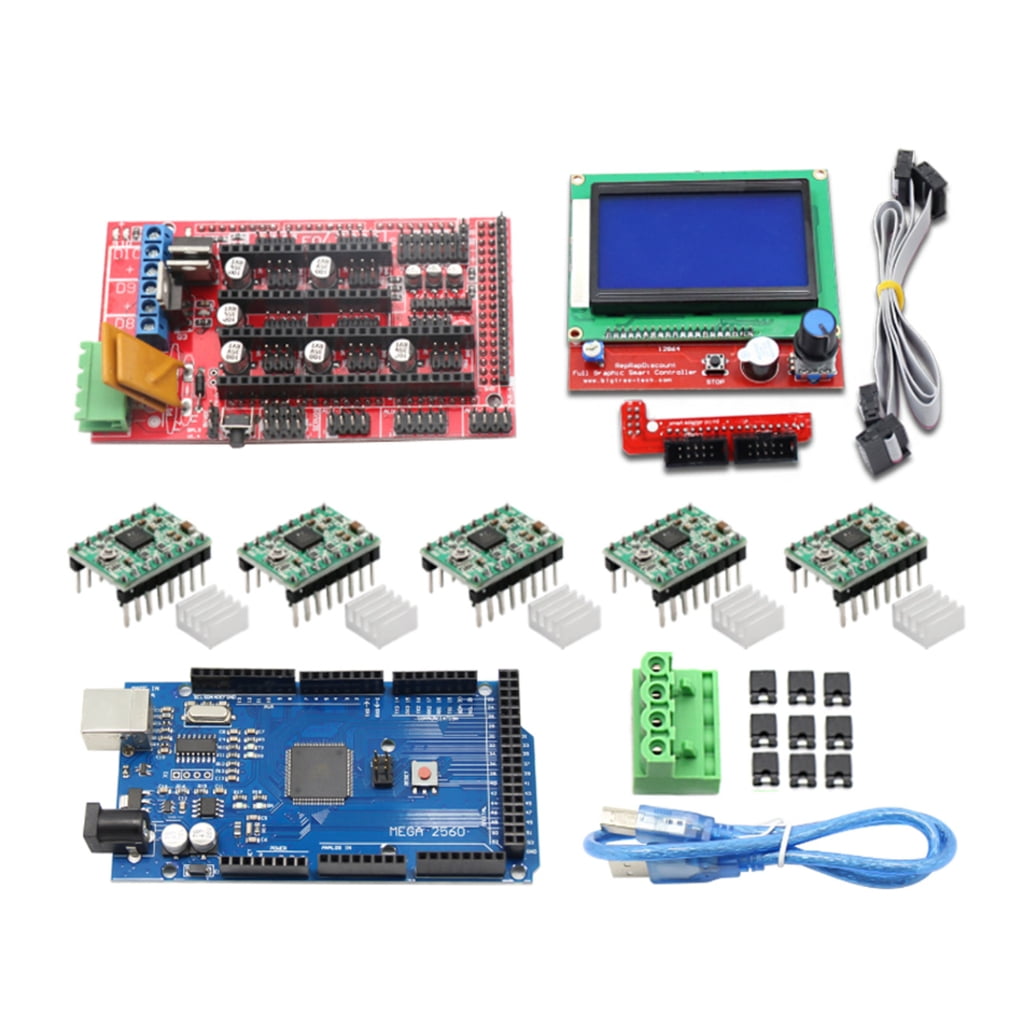 Printer Control Board Mega2560R3 Ramps 1.4 Controller 12864 LCD Panel ...