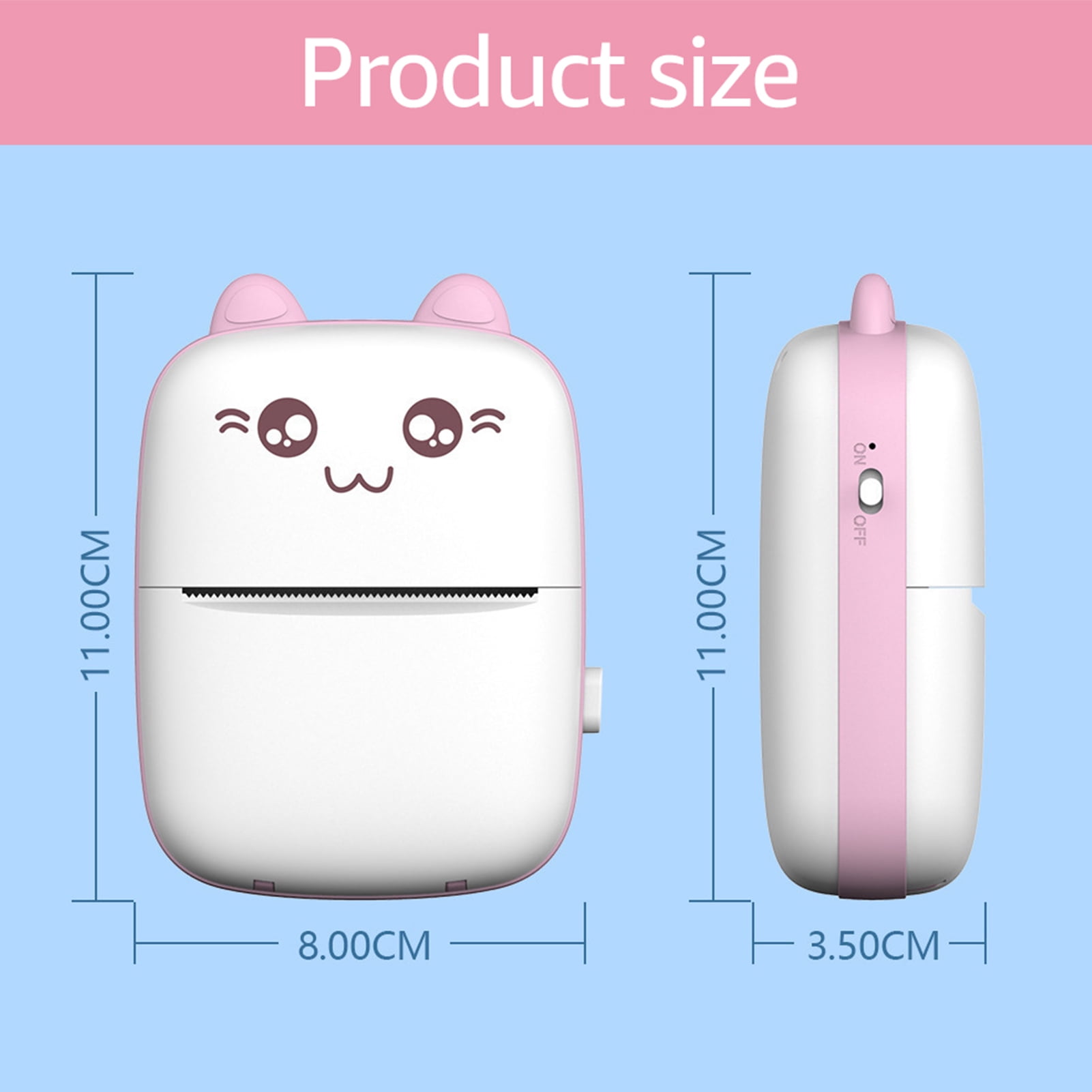 Printer, Document Paper Usb Cable Thermal Printer With Thermal Paper ...