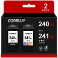 Printer Ink 240XL and 241XL Ink Cartridges for Canon PG-240XL CL-241XL ...