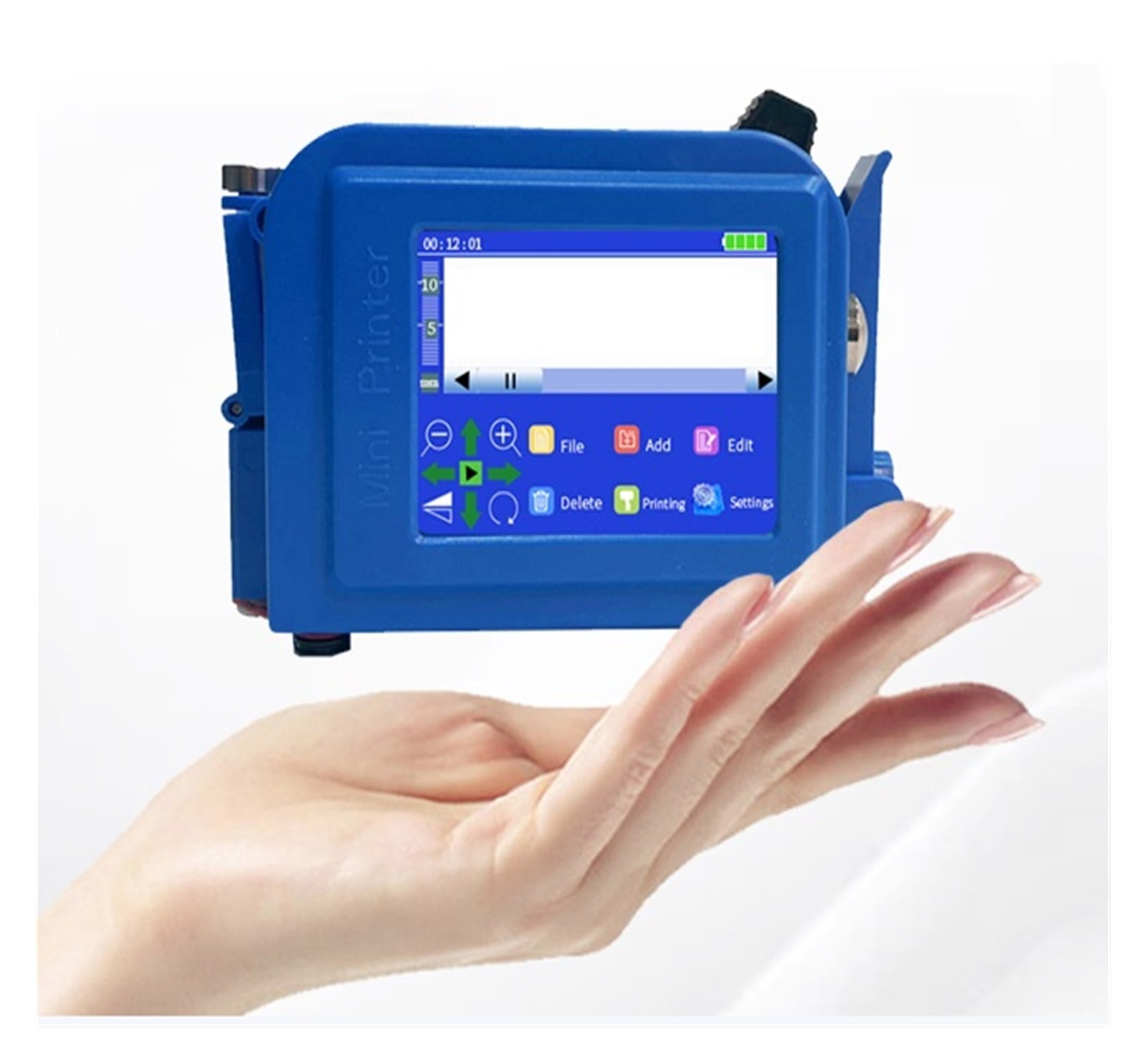 Printer Jet, 12.7/25.4mm QR Bar Batch Code Number Logo Mini Printer ...