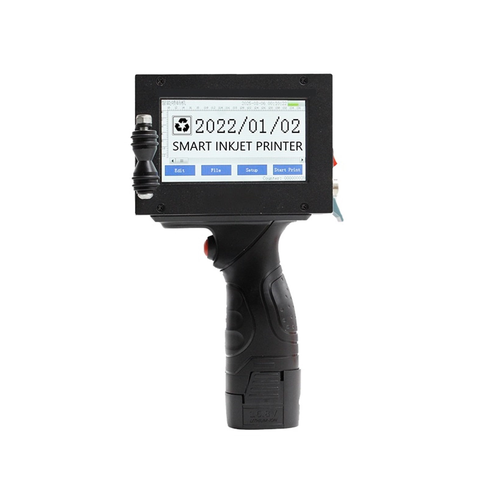 Printer Jet, 12.7mm Handheld Coding Machine Bottle Cap Logo Label ...