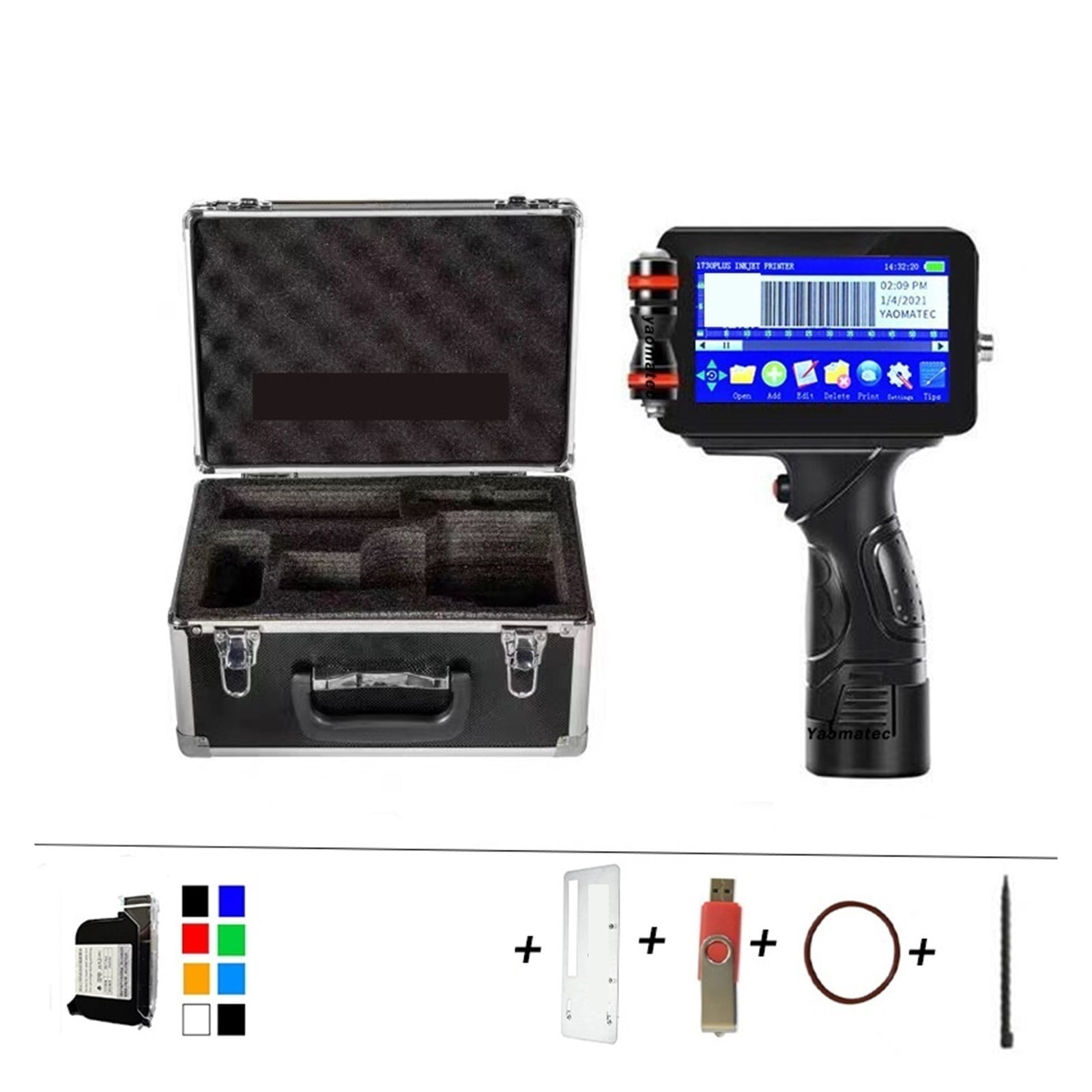 Printer Jet, 12.7mm QR Code Batch Code Number Logo Label Portable ...